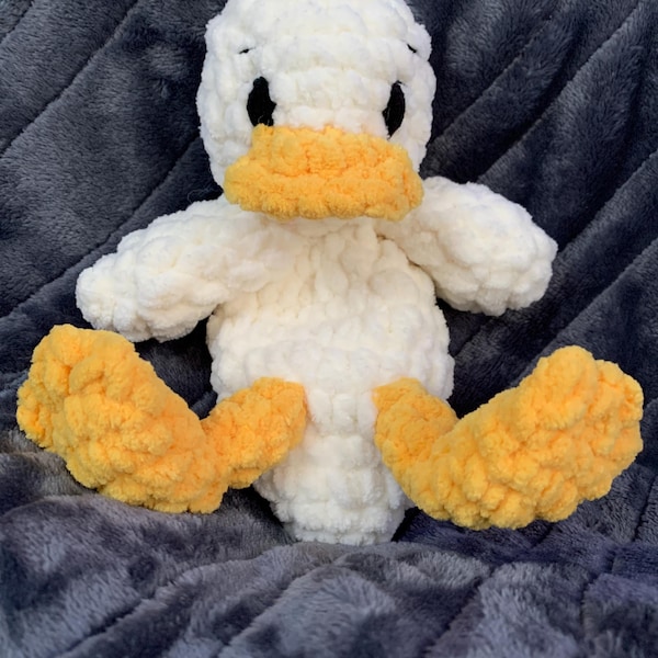 Mini Duck Snuggler Crochet Pattern Amigurumi Lovey Cuddler - Etsy