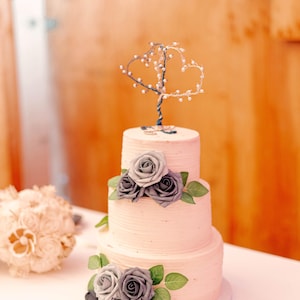 Magnolia Tree Wedding Cake Topper Wire Tree Sculpture With White ...
