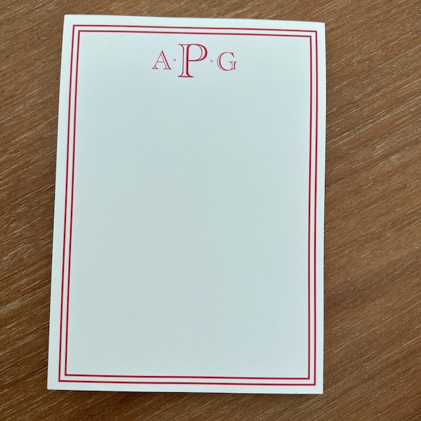 Colorful Stationary, Custom Notepad, Thick Cardstock, Personalized ...