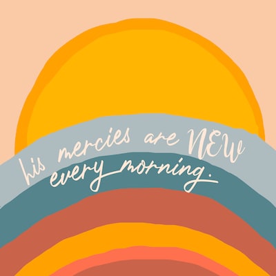 His Mercies Are New Every Morning Print DIGITAL Christian Wall Art ...