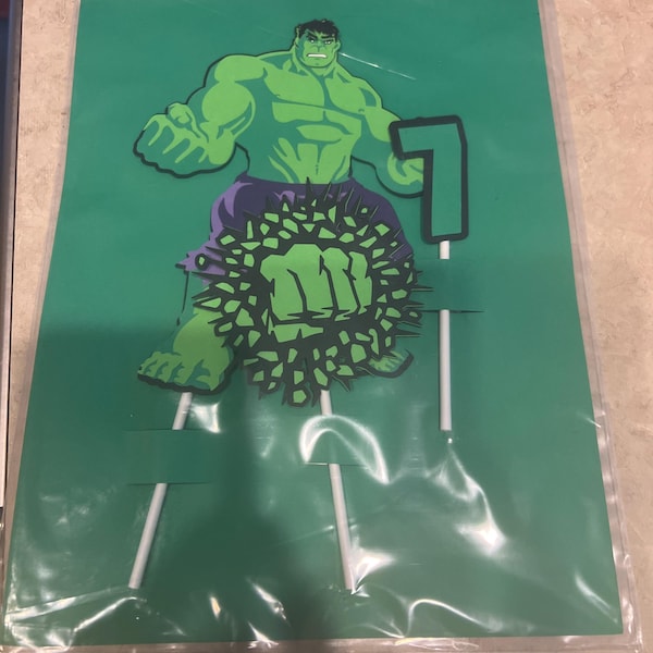 3pc Set Hulk Caketopper/centerpieces - Etsy