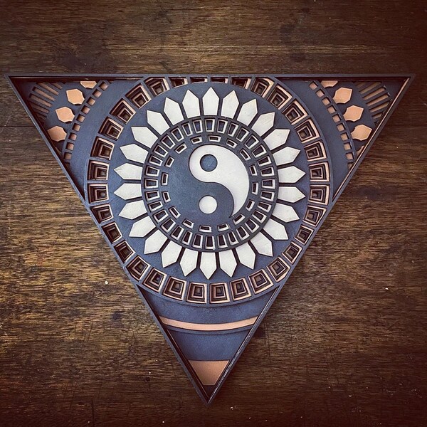 Yin Yang Multilayer SVG/ Yin Yang Cut File/ 3D Layer/ Plywood Cutting ...