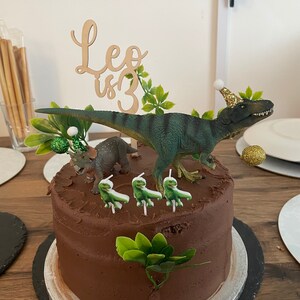 T-rex Juvenile Dinosaur Party Animal Cake Topper Keepsake | Etsy UK