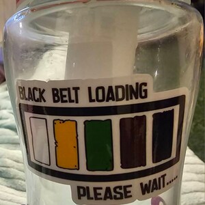 Black Belt Loading, Jiu Jitsu Stickers, BJJ Gift for Son, Brazilian Jiu ...