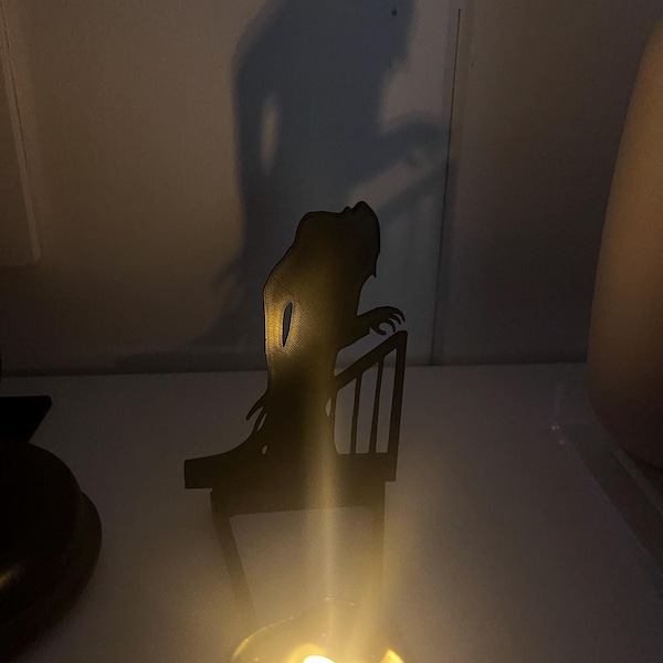 Nosferatu Tealight Shadow Caster - Halloween Tea Light Holder - 3D ...