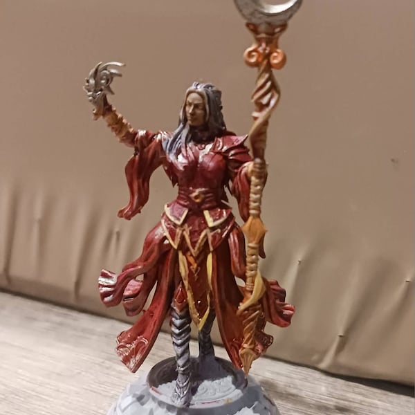 Druid Fighter Miniature Skeleton Monster Dungeons and Dragons Mini RPG ...