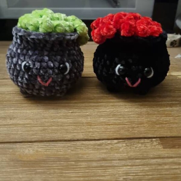Bundle: Big and Mini Cauldron Crochet Patterns, Big and Mini Fillable ...