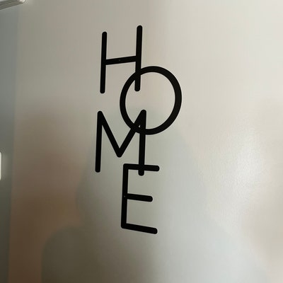 Vertical Home Sign Metal Home Sign Entryway Wall Decor - Etsy