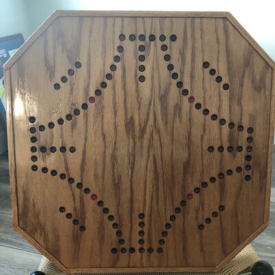 Handmade Oak Aggravation Board Game 6 Player Hexagon Board - Etsy