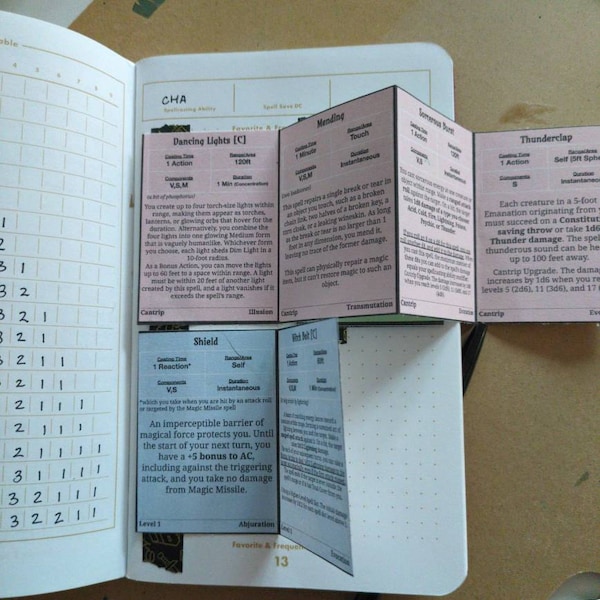 D&D Cleric Spell Cards 5.5e 2024 Players Handbook All Cleric Spells ...