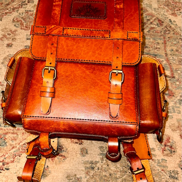 Military Backpack Leather Pattern: Rucksack PDF, DXF - Etsy