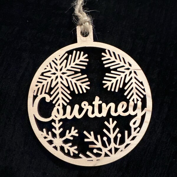 Personalized Christmas Ornaments, Custom Christmas Tree Decor, Wood ...