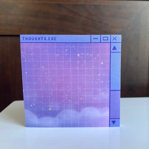 Dreamy Thoughts Cute Aesthetic Sticky Notes - Etsy