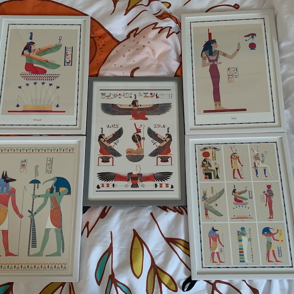 Maat, Egyptian Goddess of Order, Harmony, Truth and Justice. Fine Art ...