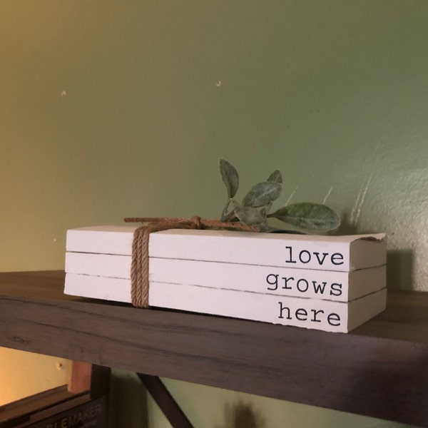 Personalized Name Decor // Vintage Custom Book Decor // Personalized ...