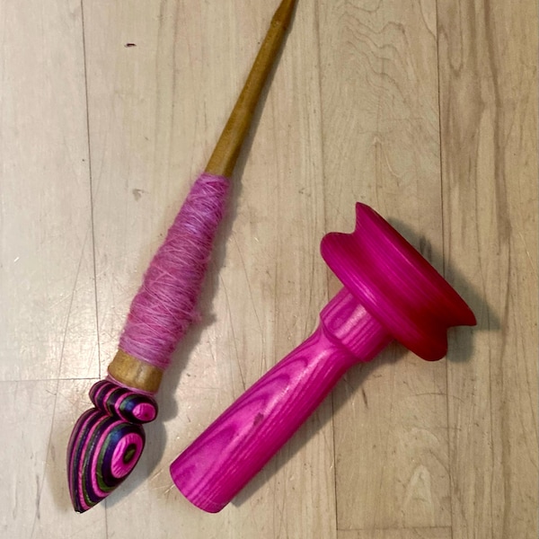 Support Spindle Stand - Supported Spinning - Drop Spindle - Cherry - Etsy