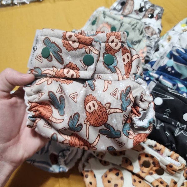 Highland Cows Cloth Diaper Cover or Pocket Diaper (one Size 8-35 Lbs ...