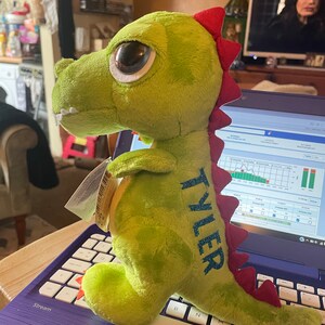 Personalised T-rex Dinosaur Soft Toy - Etsy