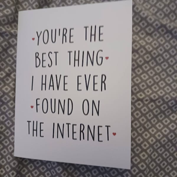 Love Card for Boyfriend, Romantic Sweet Love Card for Her, Anniversary ...