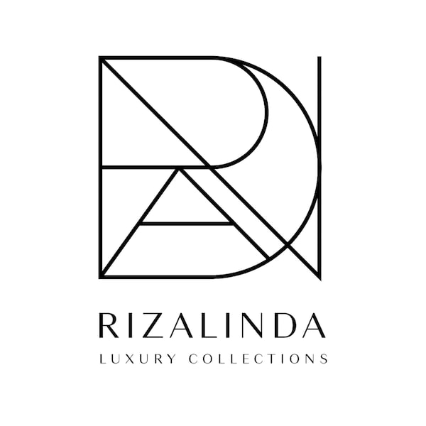 Custom 1 Name Logo, Tattoo Design: Minimalist Geometric Monogram Logo ...
