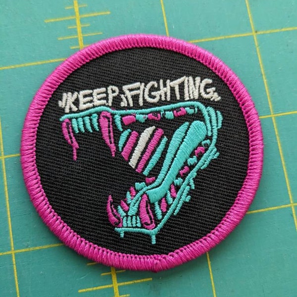 Keep Fighting Trans Pride Patch - Etsy