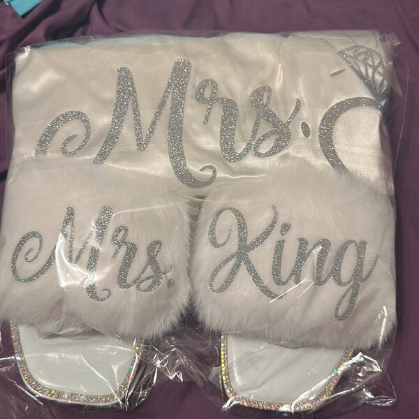 Bride Satin Personalized Robe and Slipper Set. Get Wedding Ready in ...
