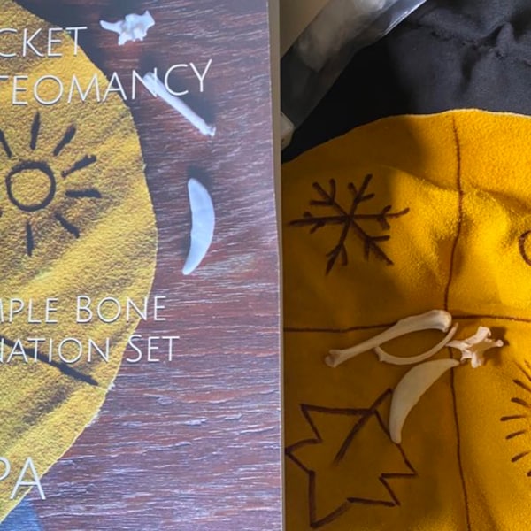 Pocket Osteomancy: A Simple Bone Divination Set Paperback Book, Casting ...