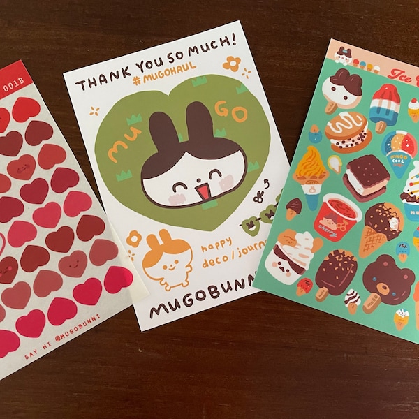 Mugobunni Bakery Sticker Sheet - Etsy