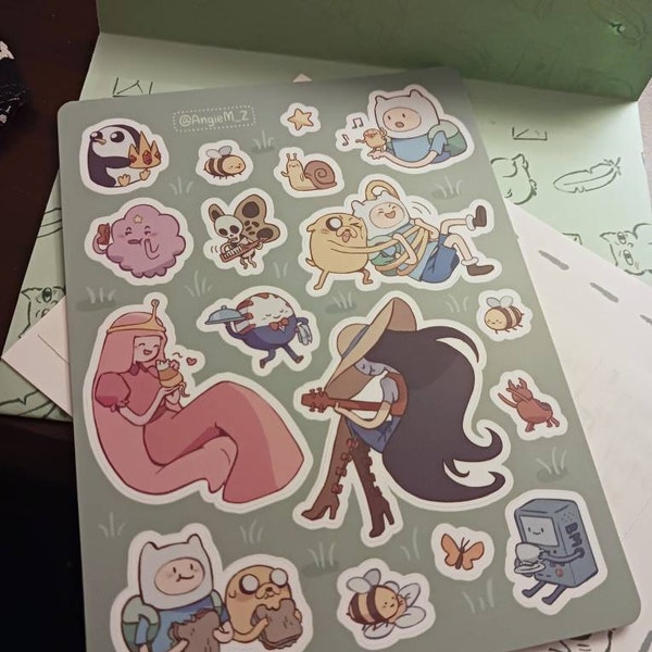 Adventure Time Sticker Sheet - Etsy