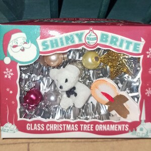 DIGITAL Vintage Christmas Santa Shiny Brite Ornament Box Craft File ...