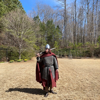 Knight's Cape Medieval Linen Cloak - Etsy