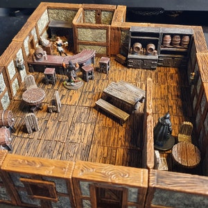 Tavern Bar Dnd Miniature Terrain Dungeons and Dragons D&D - Etsy