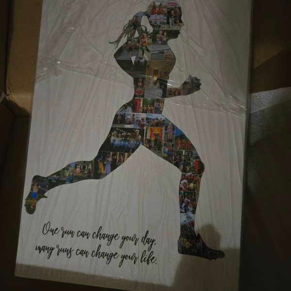Personalized Photo Collage Runner, Running Coach Gift, Gifts for ...