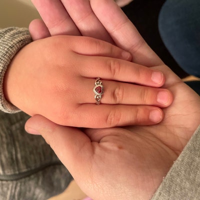 Little Girls Sterling Silver Baby Ring, Kids Twisted Rope Ring With CZ ...