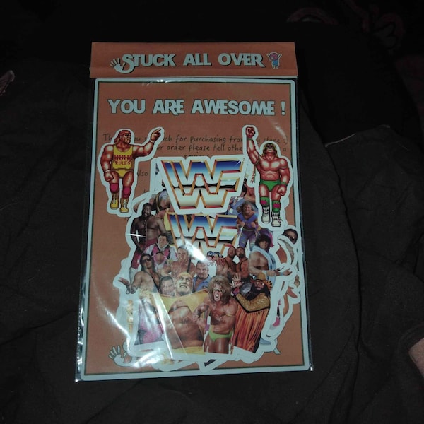 WWF 80s Wrestling Legends Sticker Pack - Etsy UK