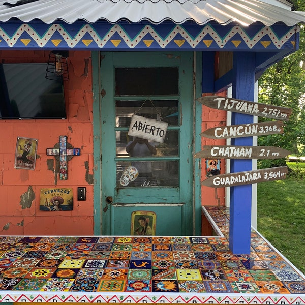 Talavera Mexican Tile Mosaic Day of the Dead / Tiles Clay Catrin ...