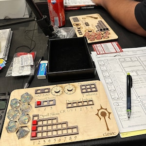 Deluxe Handmade Combat Initiative Tracker for Dnd, Dungeons and Dragons ...