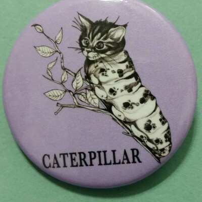 Caterpillar Button Cat Caterpillar Hybrid Animal - Etsy