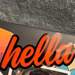 Hella Die Cut Sticker SF Bay Area Frisco SFC SF Giants Sticker Black ...