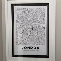 Custom Map, Chicago City Map, Any City Map Poster, Custom Map Print ...