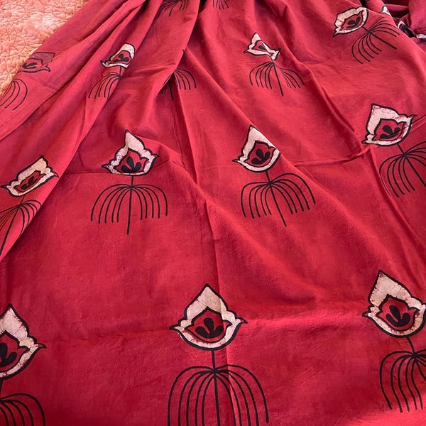 Swatch for Ichcha Block Print Curtains - Etsy