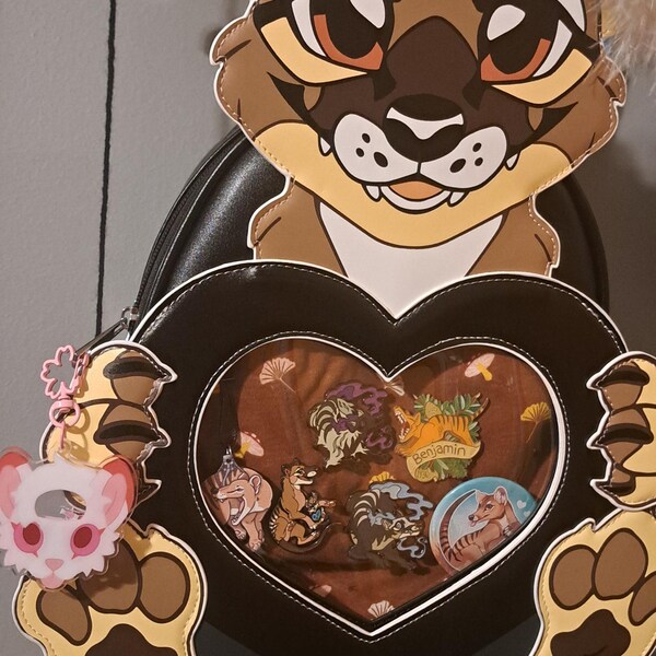 Hyena Paw & Maw - MAGNET / BIG BADGE - Stay Pawsitive, Be Mawesome ...