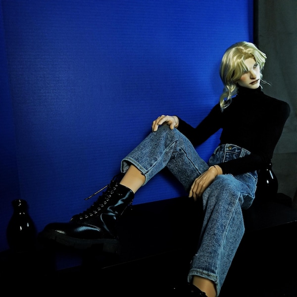 BJD 1/4 in Stock off Shoulder Short Pleated Dress Mdd Msd - Etsy