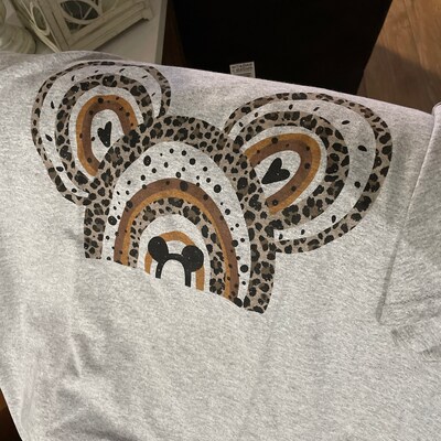 Leopard Disney Tee, Leopard Print Cute Disney Shirt, Cute Disney Shirt ...