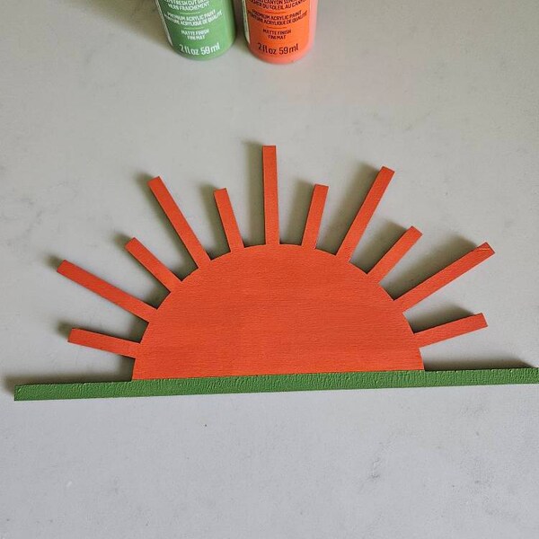 Wooden Sun Cutout, Wood Sun Sign, Here Comes the Son Decor, Sun Room ...