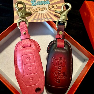 Leather Key Fob Cover for Wagoneer 2021 2022 2023 Dodgee Grand Cherokee ...