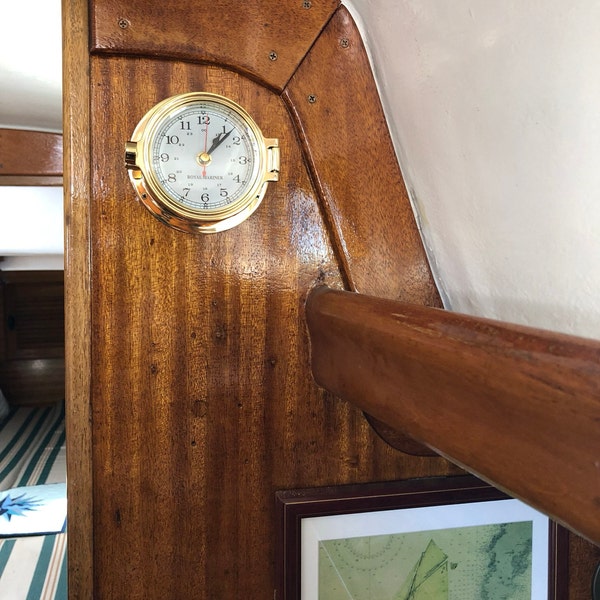 3lb 1.4kg Tide Clock Barometer FREE Shipping 116 Mm 4.56in Brass Tide ...