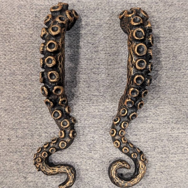 Octopus Drawer Handle, Nautical Knobs, Kitchen Cabinet Hardware, Kraken ...