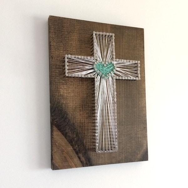 Cross String Art DIY Kit, Catholic Art, Catholic Gifts, Cross String ...