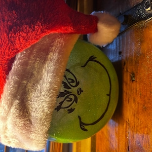 Grinch Face Vinyl Adhesive Decal Decoration Holiday Craft Projects ...